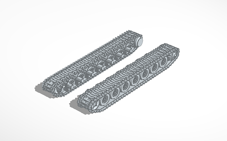 3D design IS-7 Tank Tracks - Tinkercad