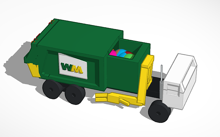 3d Design Garbage Truck Tinkercad