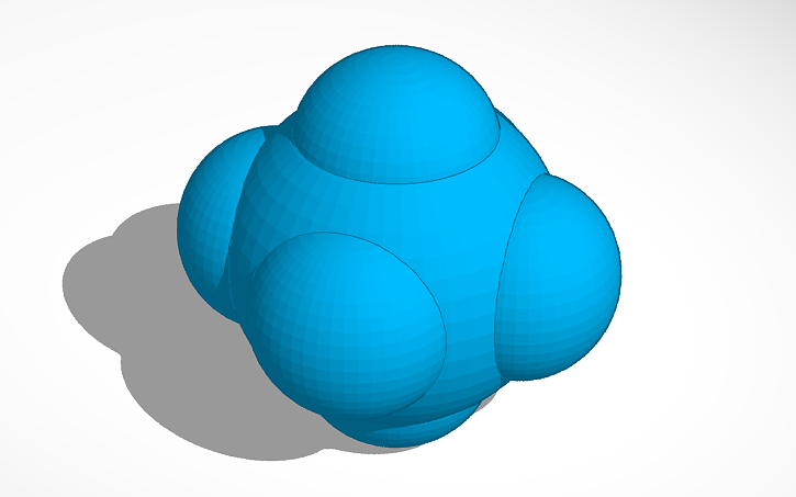 3d Design Atomic Ball Tinkercad