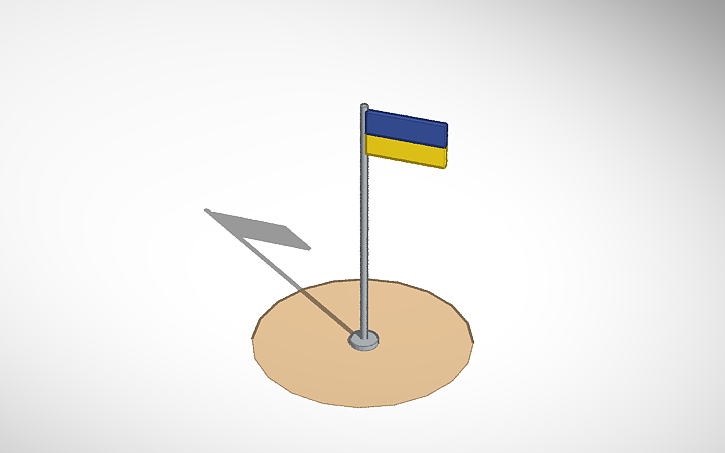 3D design Ukraine's Flag | Tinkercad