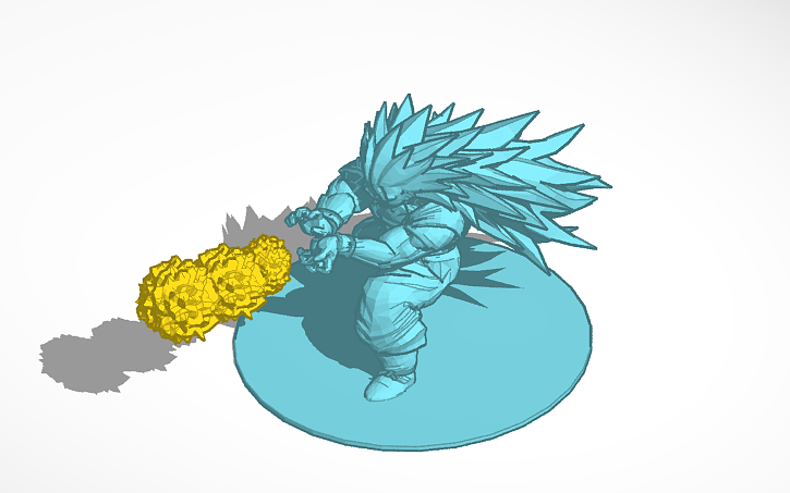 3D design goku - Tinkercad