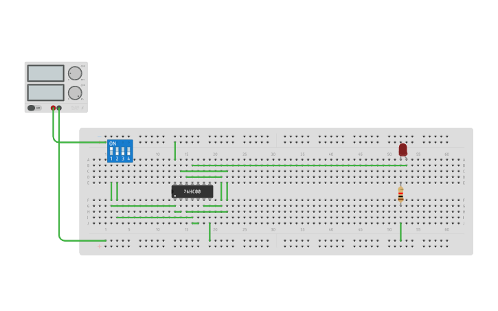 Circuit design OR Gate Using NAND Gate | Tinkercad