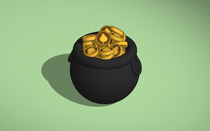 3D design Pot-O-Gold - Tinkercad