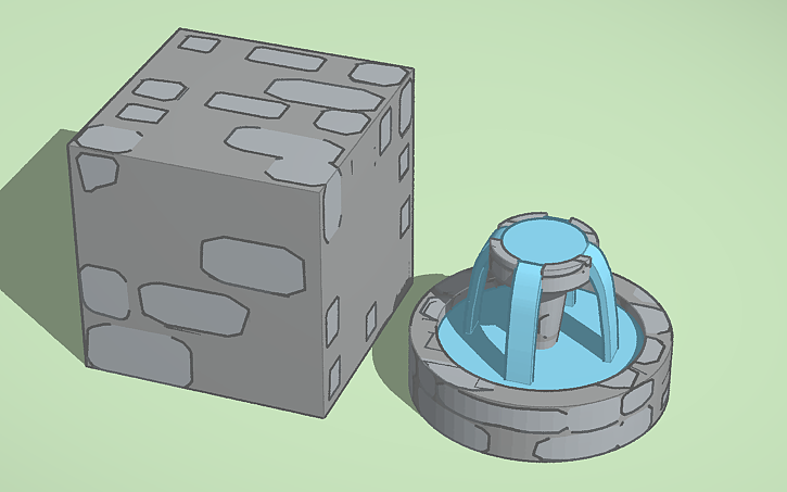 3D design Concrete Block Texture - Tinkercad