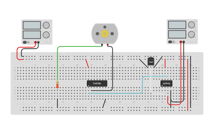 Circuit design Automatic Fan Controller - Tinkercad
