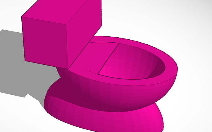 3D design Toilet - Tinkercad
