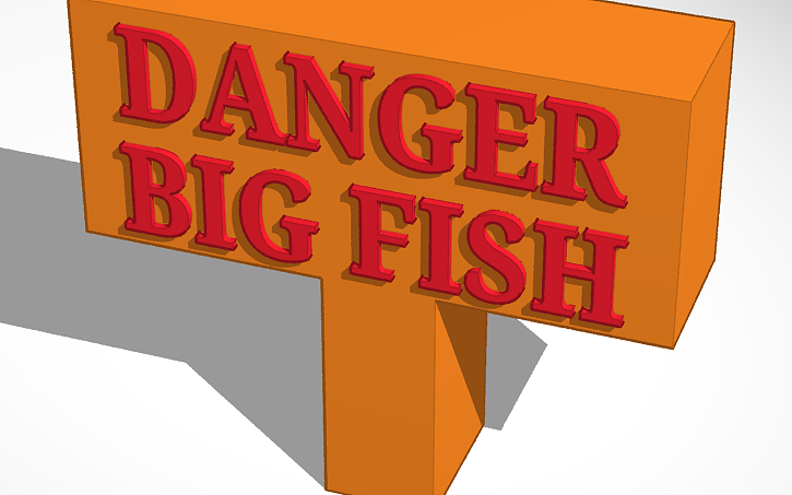 3D design Sign - Tinkercad