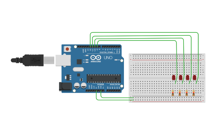 Circuit design Arduino Exercise 4 - Tinkercad