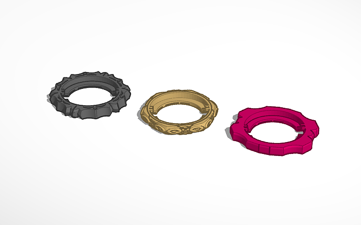 3D design Beyblade Burst Frame Pack #5 - Tinkercad