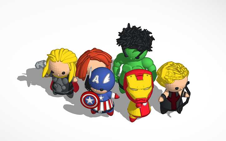 3D design avengers (in progress) - Tinkercad