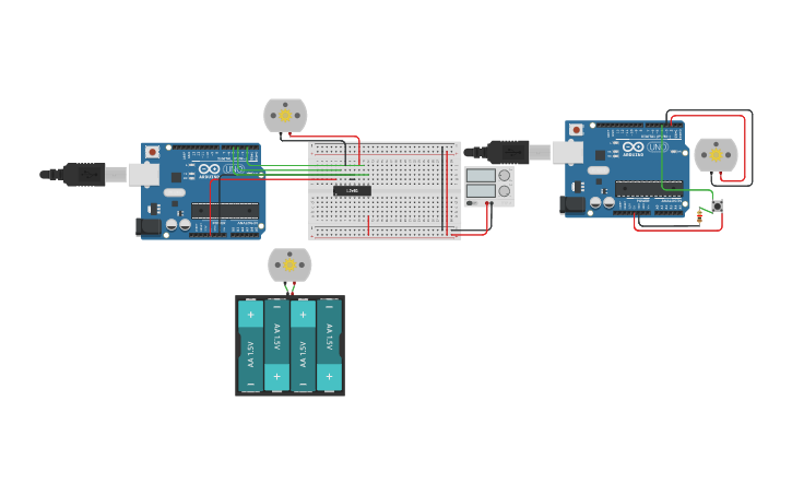 Circuit design DC Motor - Tinkercad