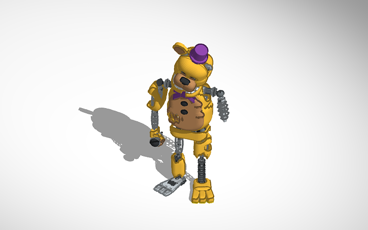 3D design Ignited Fredbear - Tinkercad