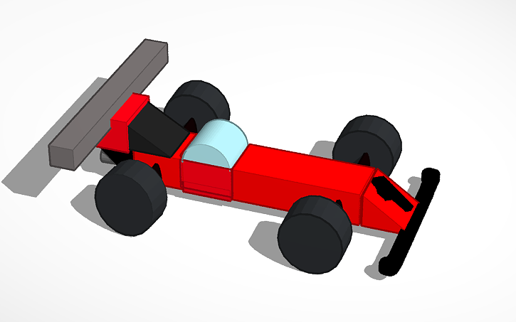 3D design Formula 1 - Tinkercad