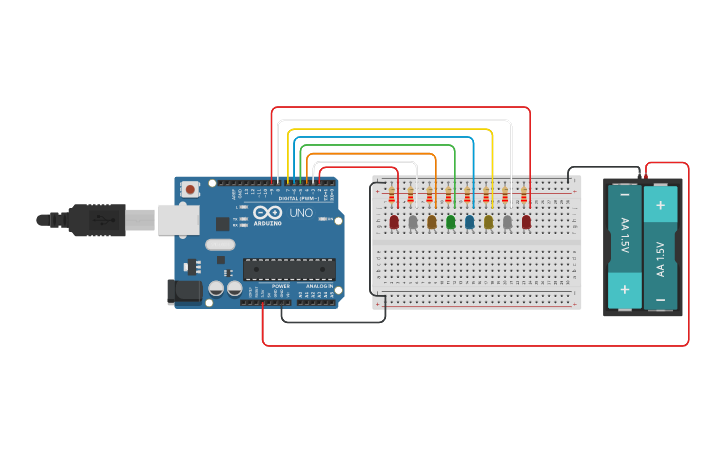Circuit Design Lab 2 8 Bit Decimal To Binary Converter Leds Tinkercad