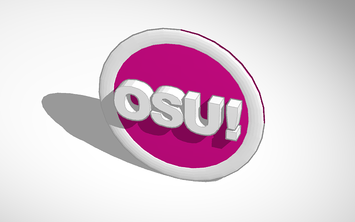 3D design osu! logo | Tinkercad
