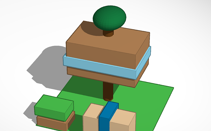 3D design Minecraft Tree House - Tinkercad