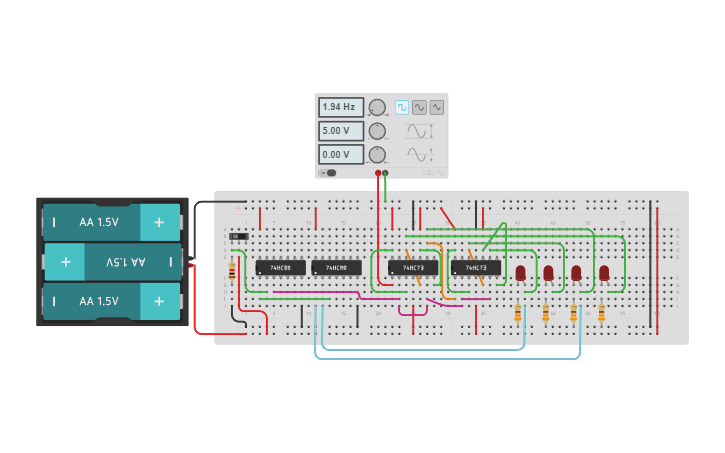 Circuit Design Asynchronous Bcd Counter Tinkercad