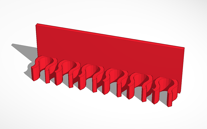 3D design Ethernet cable holders - Tinkercad