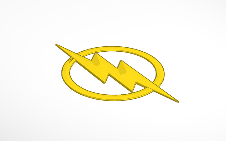 3D design FLASH LOGO - Tinkercad