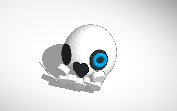 3D design horrible sans head | Tinkercad