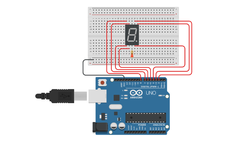 Circuit design RAM - Tinkercad