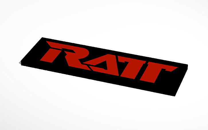3D design Ratt logo | Tinkercad
