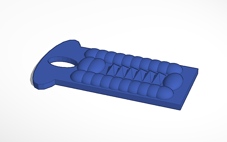 3D design KEY RING - Tinkercad