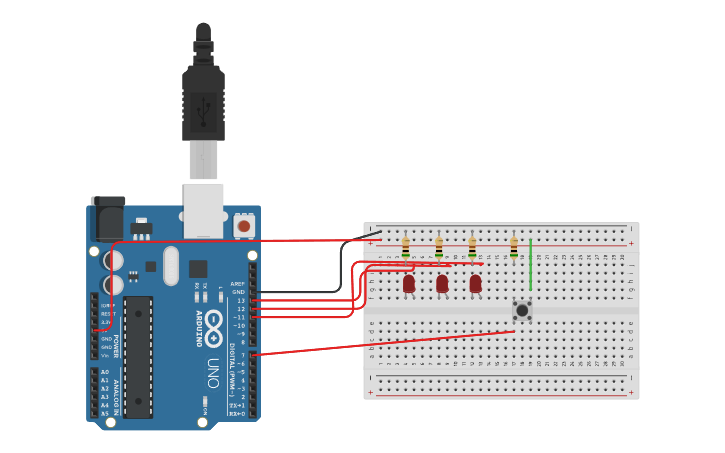 Circuit design L3 Blink - Tinkercad