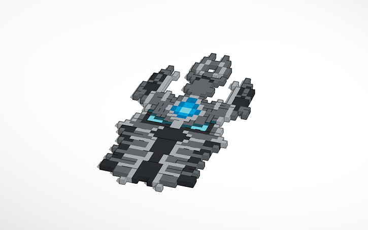 3D design Lich King Pixel Art - Tinkercad