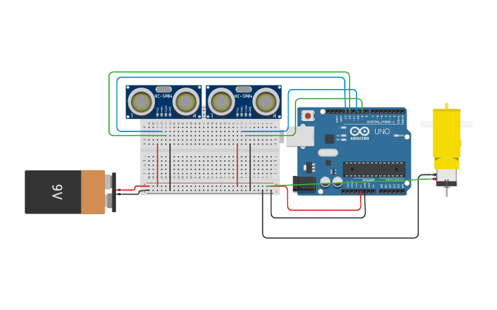 Circuit design Arduino - Tinkercad