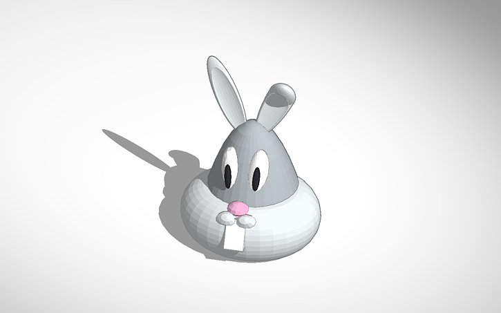 3D design Bugs Bunny - Tinkercad