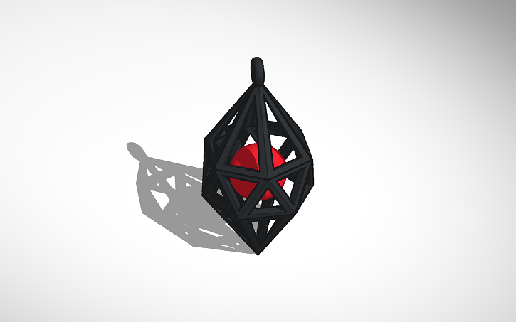 3D design Geometric Pendant - Tinkercad
