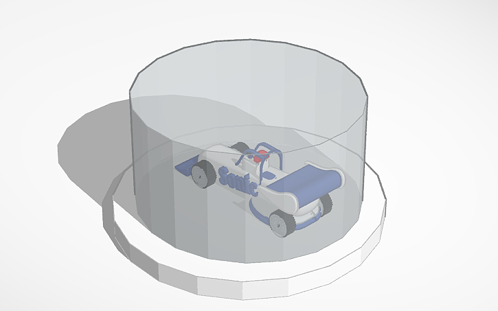 3D design F1 sonic car - Tinkercad