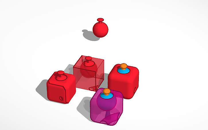 3D design Tiny Print in Place cube fidget by Luke | Tinkercad
