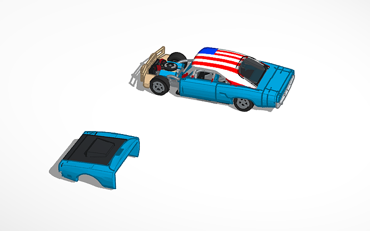 3D design '70 roadrunner rat rod | Tinkercad