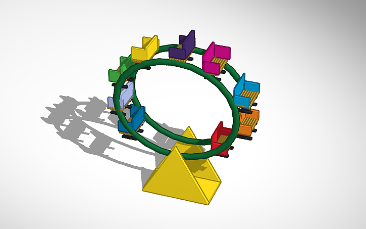 3D design Roda Gigante - Tinkercad