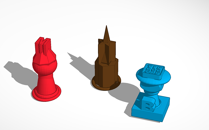 3D design Milik Chess Pieces - Tinkercad