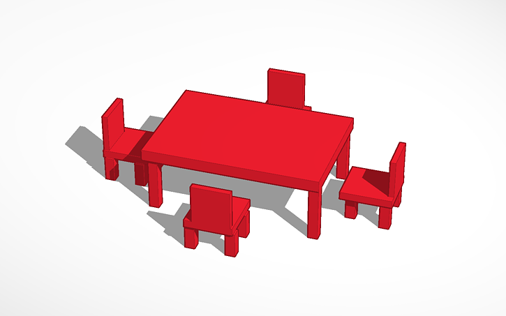 3D design Table - Tinkercad