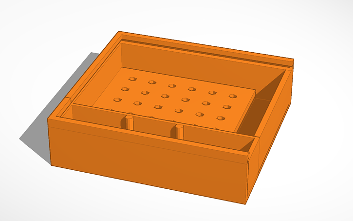 3D design bit holder box - Tinkercad