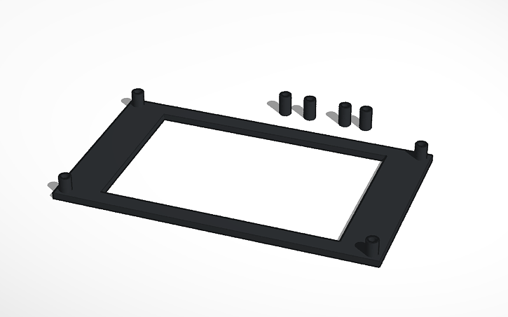 3D design A320 DCDU BACKPLATE - Tinkercad