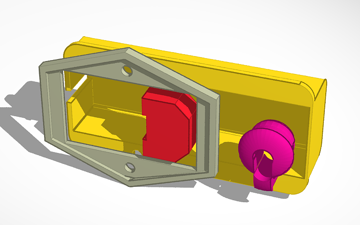 3D design CTC Prusa i3 Power Switch and Grommet Cable | Tinkercad