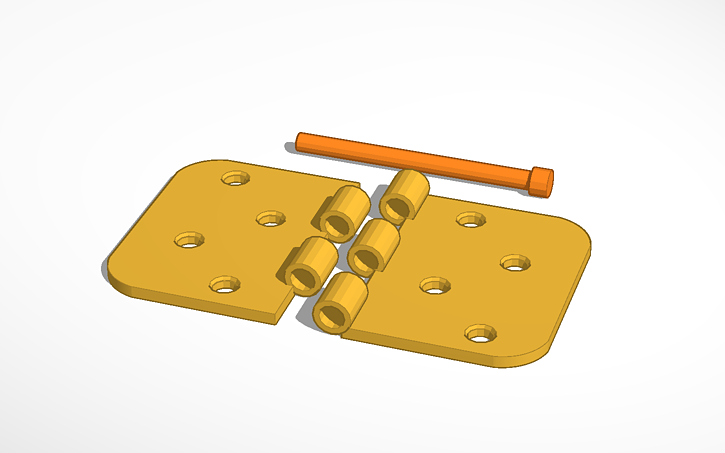 3D design Door hinge - Tinkercad