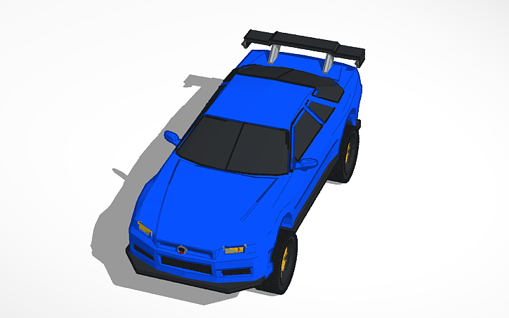 3D design Rally Raised Suspension R34 - Tinkercad