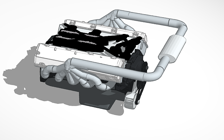 3D design Lamborghini V12 Non Turbo - Tinkercad