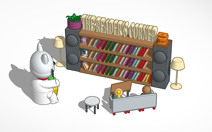 3D design The Reader's Corner | Tinkercad