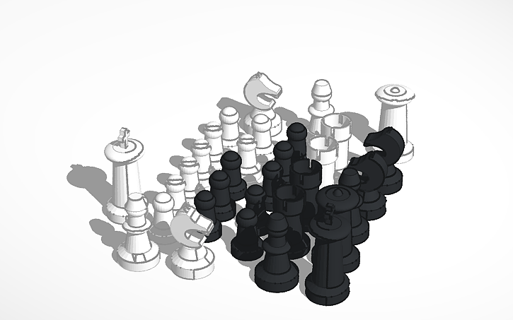3D design Chess Pieces | Tinkercad