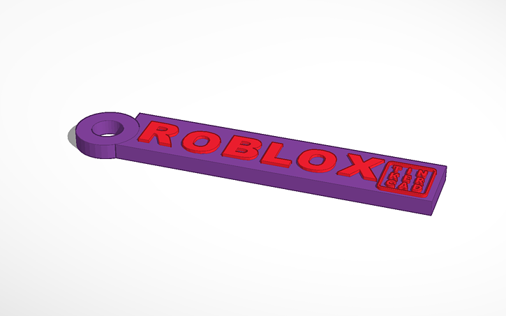 3D design roblox keychain | Tinkercad