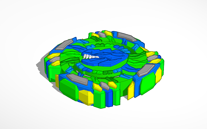 3D design Destroyer Dinosuar and Compass Frame Model - Tinkercad