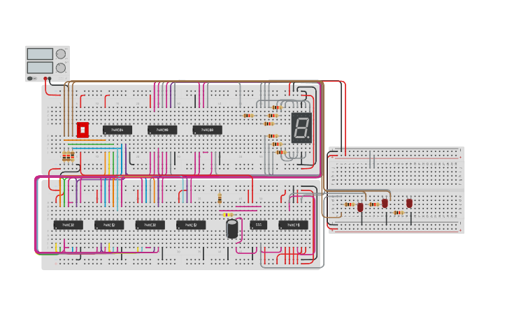 Circuit Design Copy Of 3 Bit Counter Tinkercad 