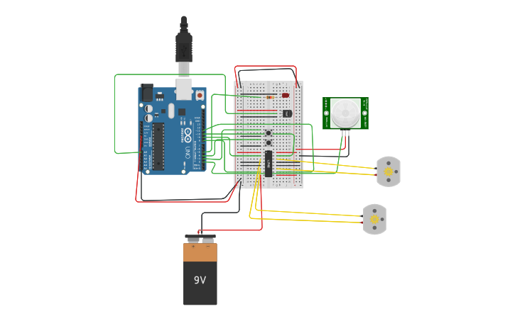 Circuit design GHIZLAN SMART HOME - Tinkercad